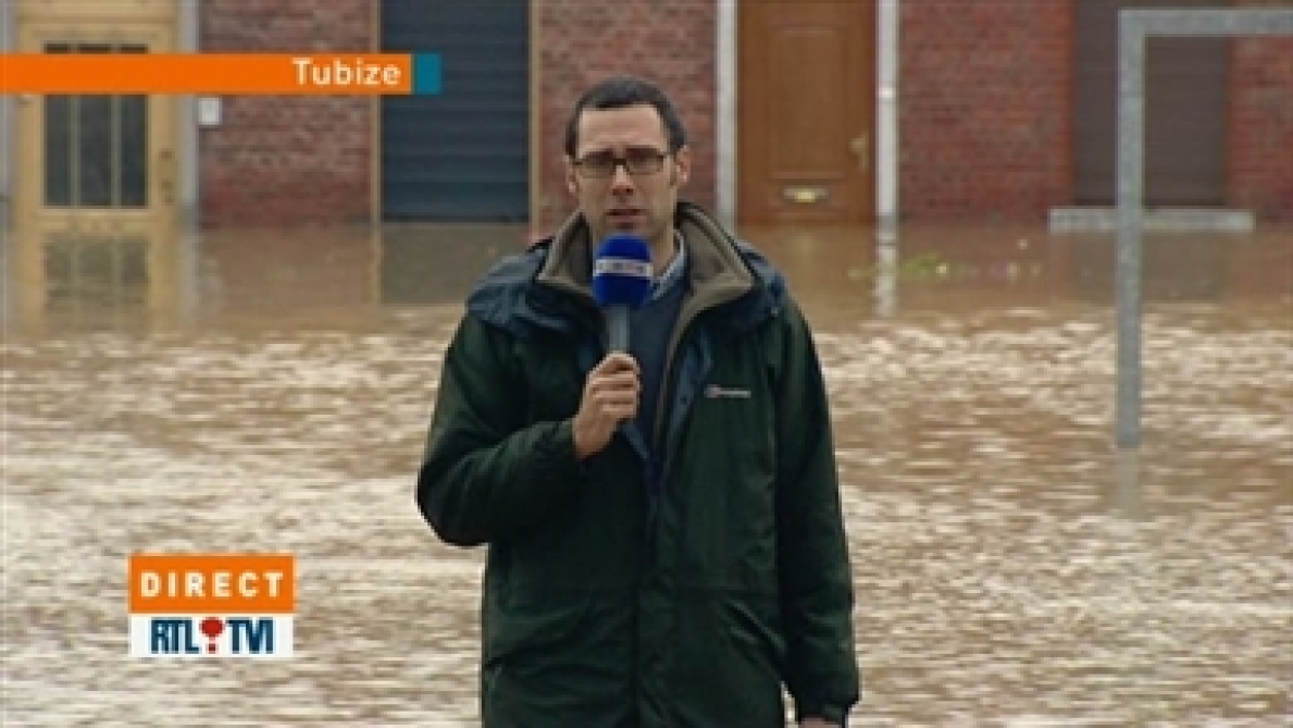 Mathieu Col en duplex au sujet des inondations en Belgique | RTL Info