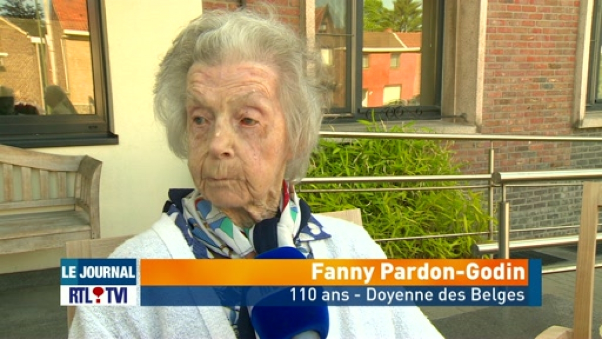 Fanny Godin est devenue la doyenne des belges depuis le 24 mai. | RTL Info