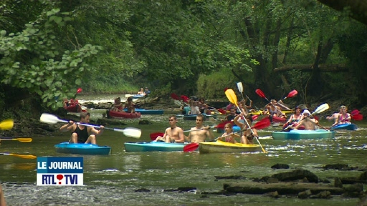 Descente de la Lesse en kayak. | RTL Info