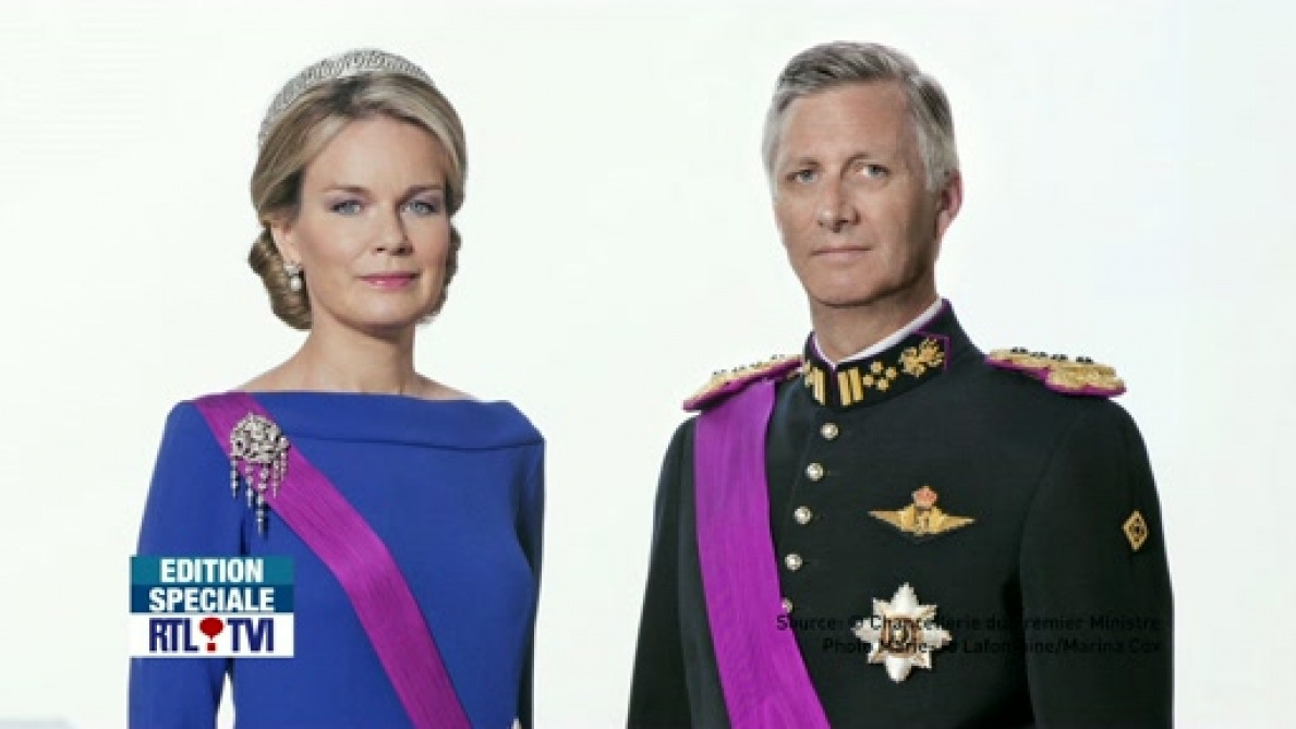 Présentation des photos officielles du roi Philippe et de la reine ...