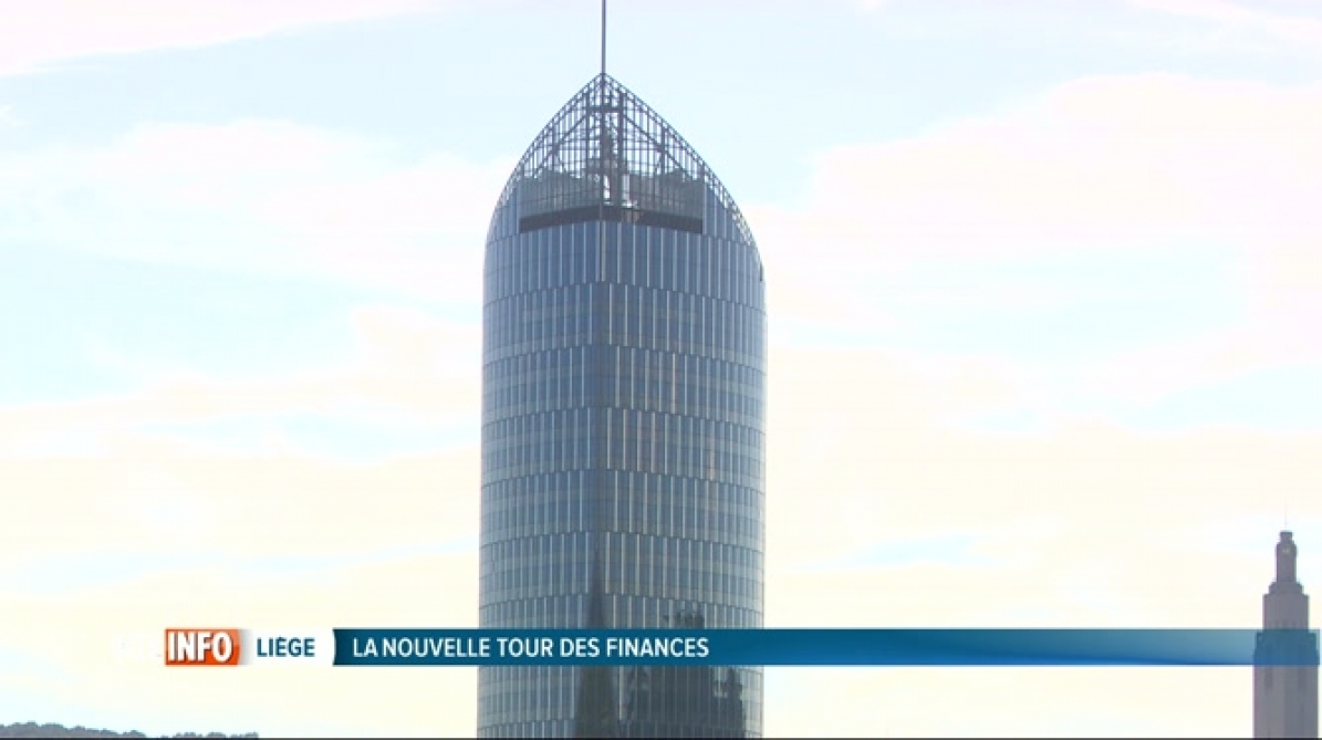 Liège: la nouvelle tour des Finances inaugurée cet après-midi | RTL Info