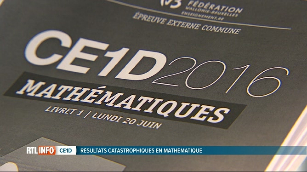 Un élève sur deux a raté l'examen de maths du CE1D | RTL Info