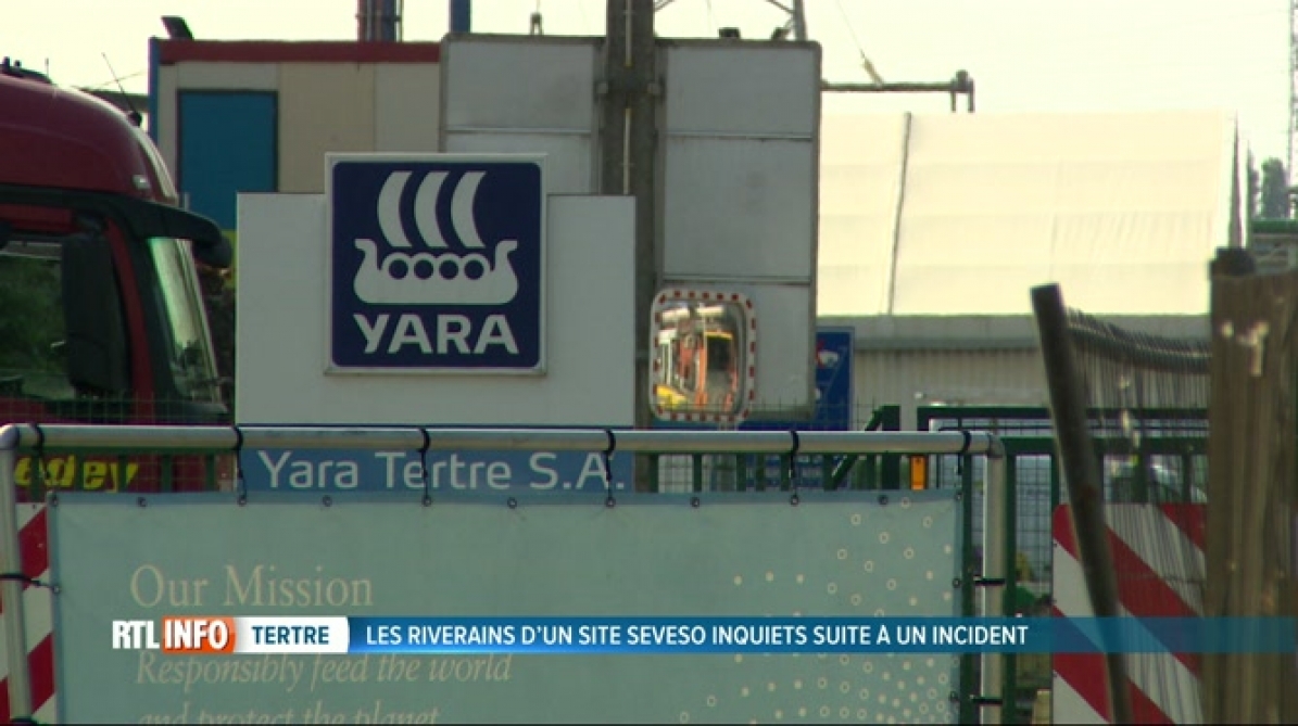 Une inquiétante série d'incidents à l'usine chimique Yara de Tertre ...