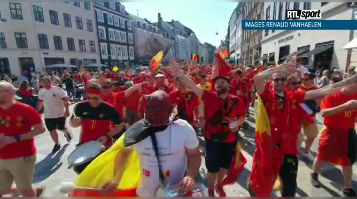 Diables Rouges: les fans belges mettent l'ambiance dans les rues de ...