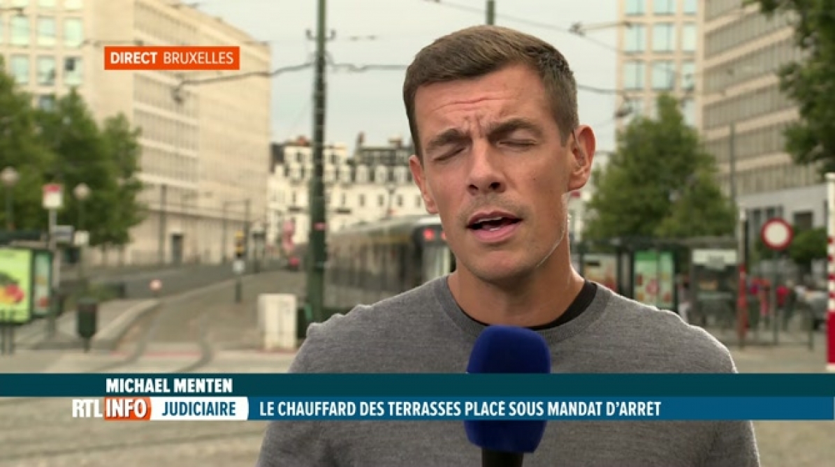 Une Camionnette Fonce Sur Des Terrasses à Bruxelles Des Zones Dombre