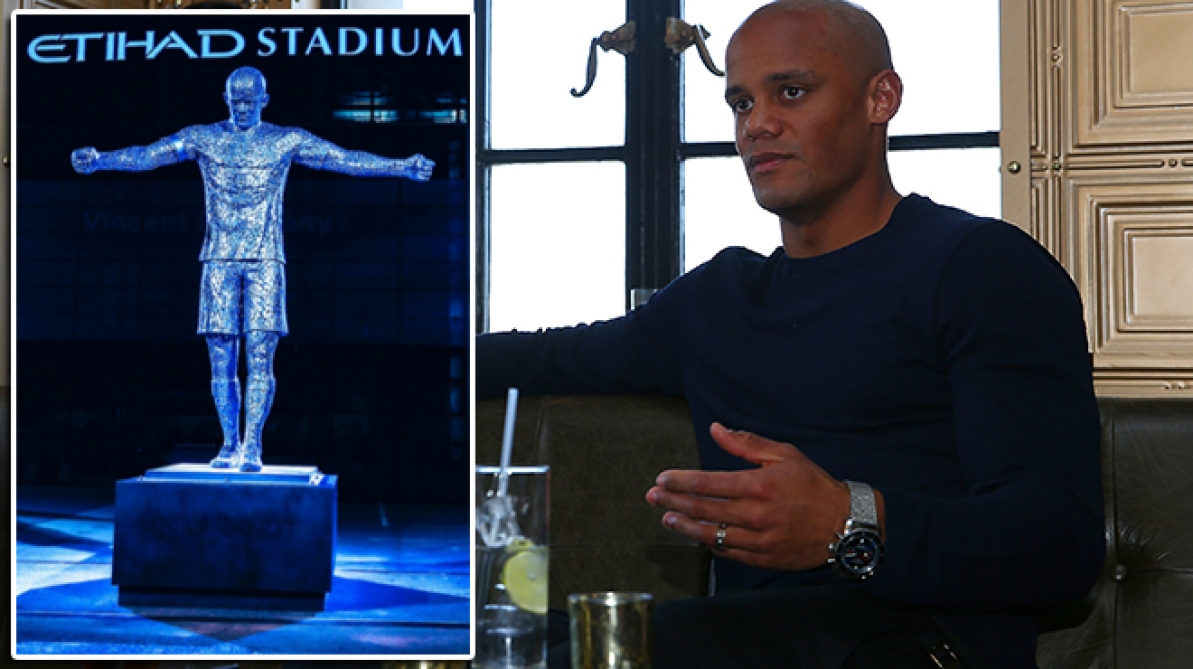 Manchester City dévoile les statues de Vincent Kompany et David Silva ...