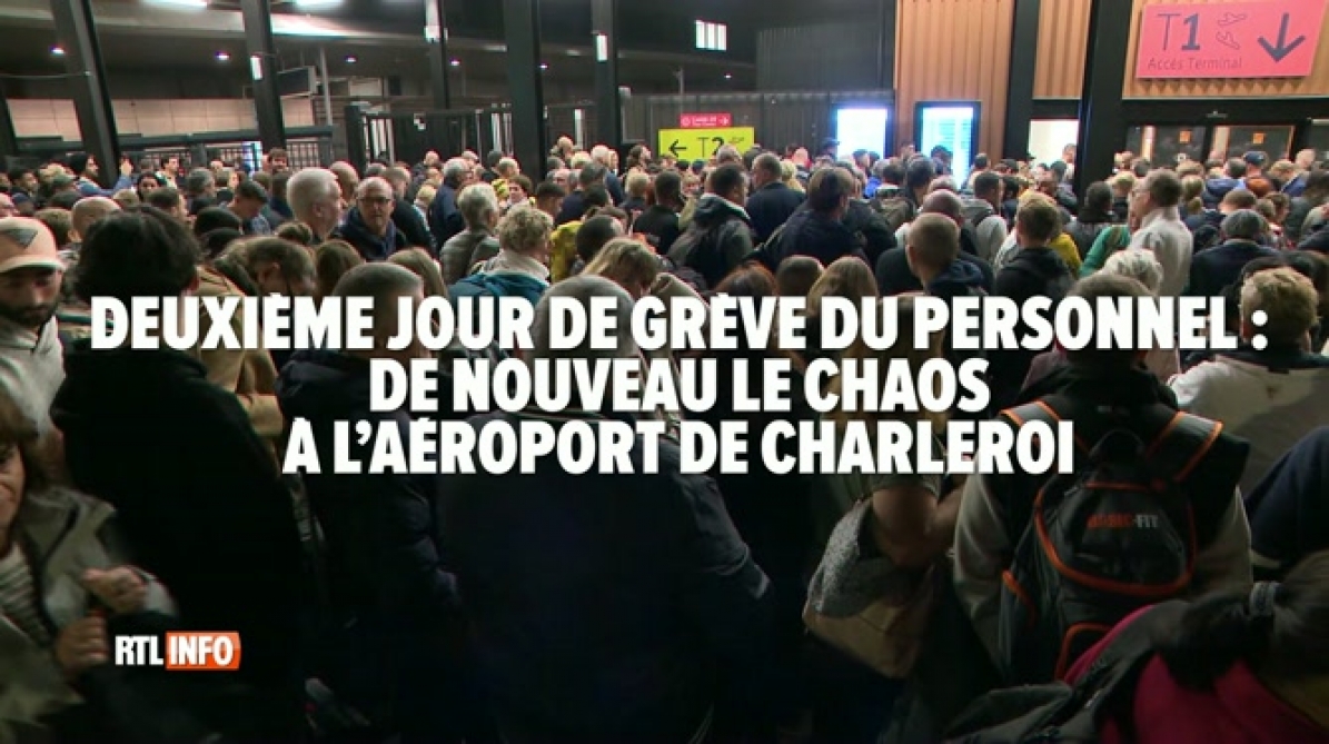 De nouveau le chaos à l'aéroport de Charleroi | RTL Info