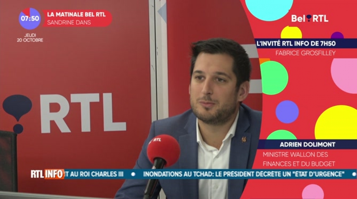 Adrien Dolimont - L’invité RTL Info de 7h50 | RTL Info
