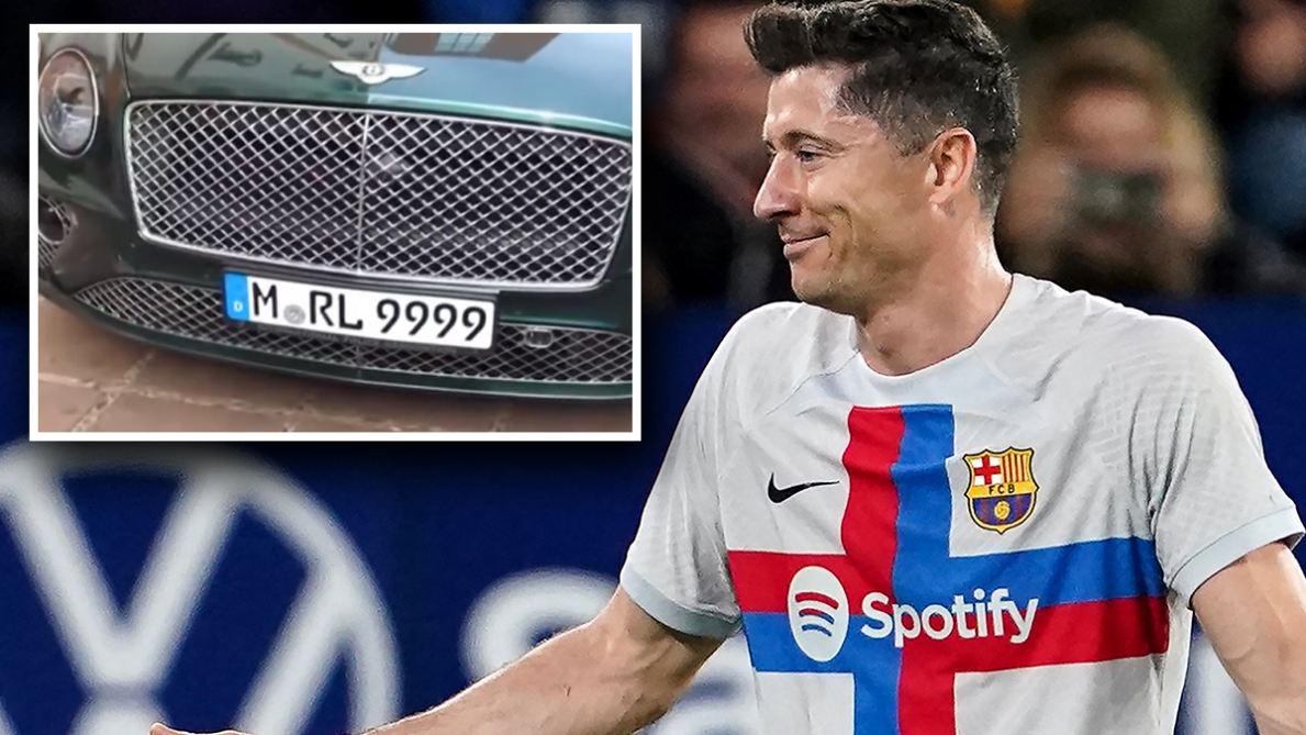 Une Bentley avec une drôle d'immatriculation: Robert Lewandowski s'est ...