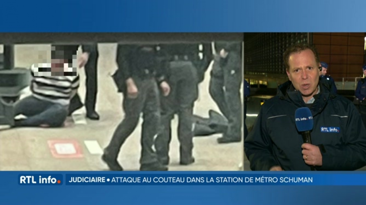 Attaque au couteau dans le métro Schuman: il y aurait plusieurs blessés ... Attaque au couteau dans le métro Schuman: il y aurait plusieurs blessés ...