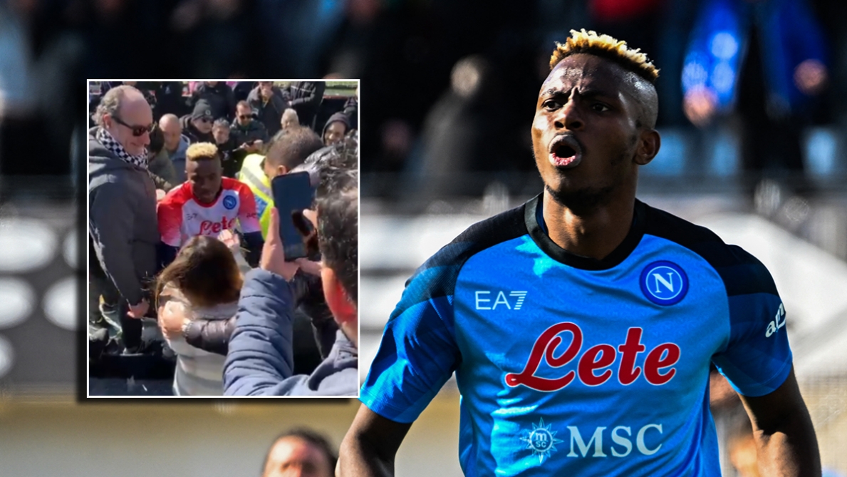 Un gros câlin pour s'excuser: le superbe geste de Victor Osimhen pour ...