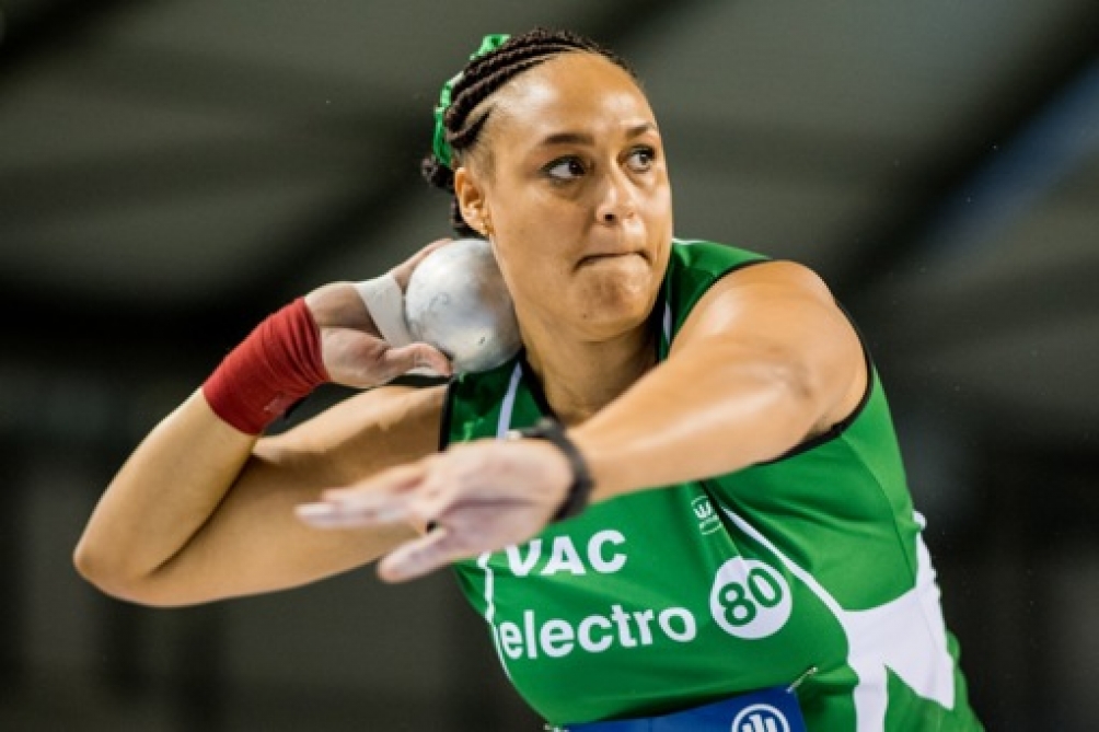 Jolien Boumkwo bat son record de Belgique en salle au poids pour la 3e ...