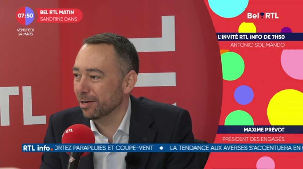 Maxime Prevot, président des Engagés - L’invité RTL Info de 7h50 | RTL Info