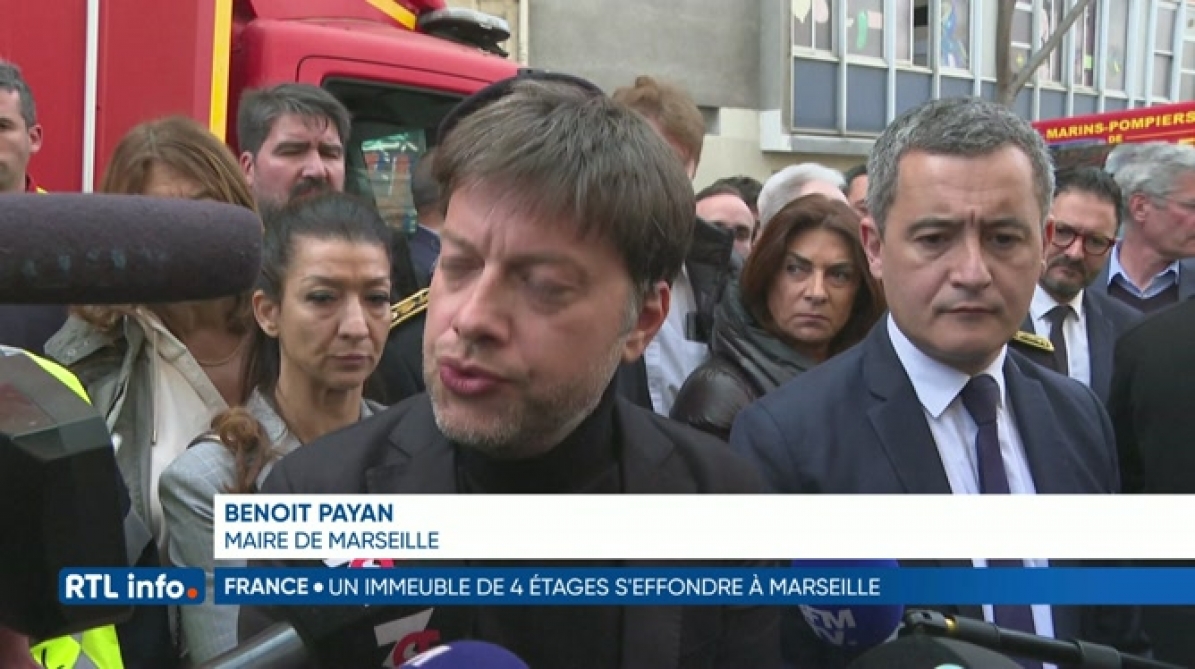 Effondrement d'un immeuble à Marseille: déclaration du maire | RTL Info Effondrement d'un immeuble à Marseille: déclaration du maire | RTL Info