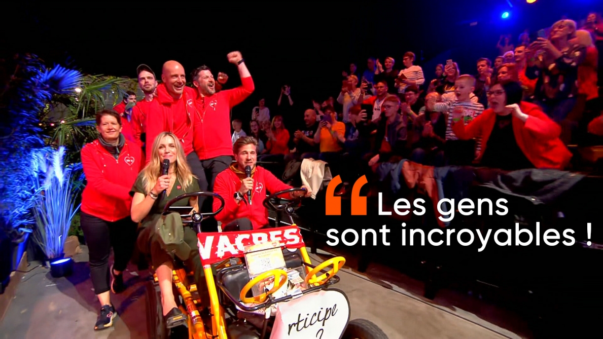 "C'est magique": grosse ambiance à l'arrivée de Ludo au Télévie après ...