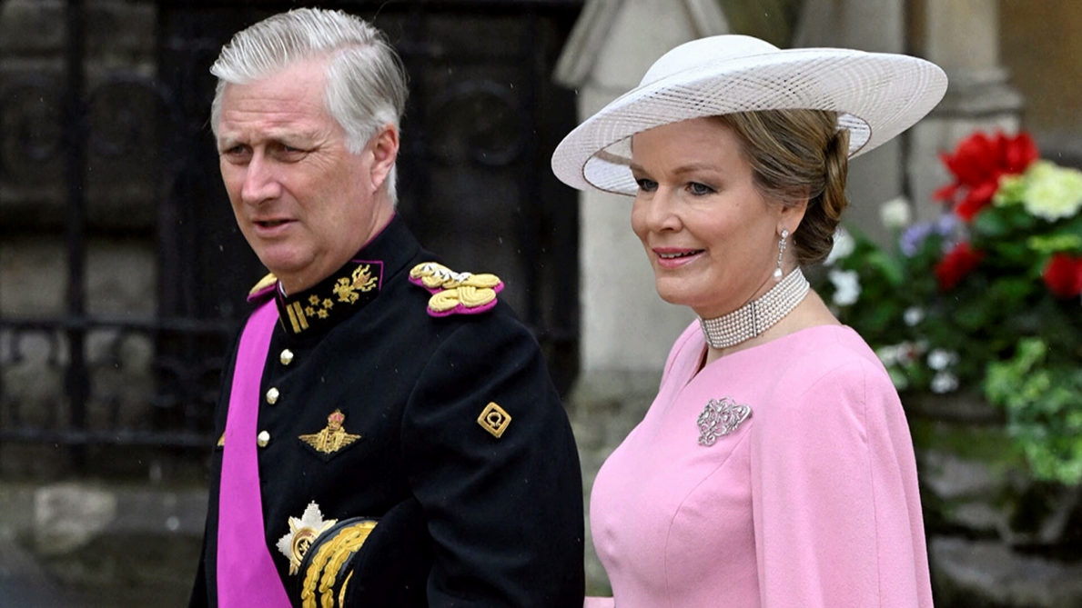 Les images du roi Philippe et de la reine Mathilde pendant le ... Les images du roi Philippe et de la reine Mathilde pendant le ...