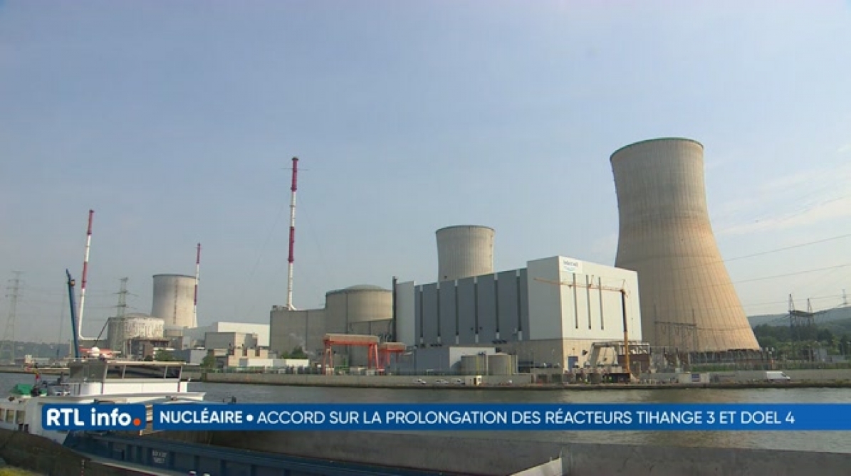 Prolongation des réacteurs nucléaires de Tihange 3 et Doel 4 | RTL Info