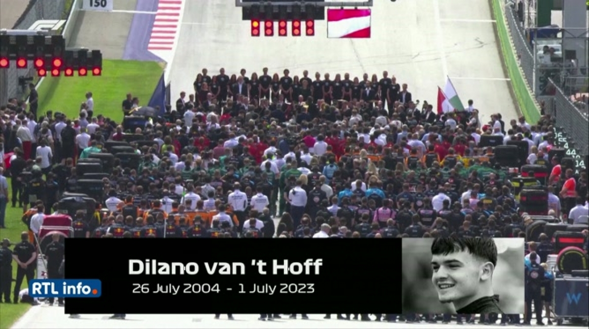 Une minute de silence pour Dilano van't Hoff au Grand Prix d'Autriche | RTL Info
