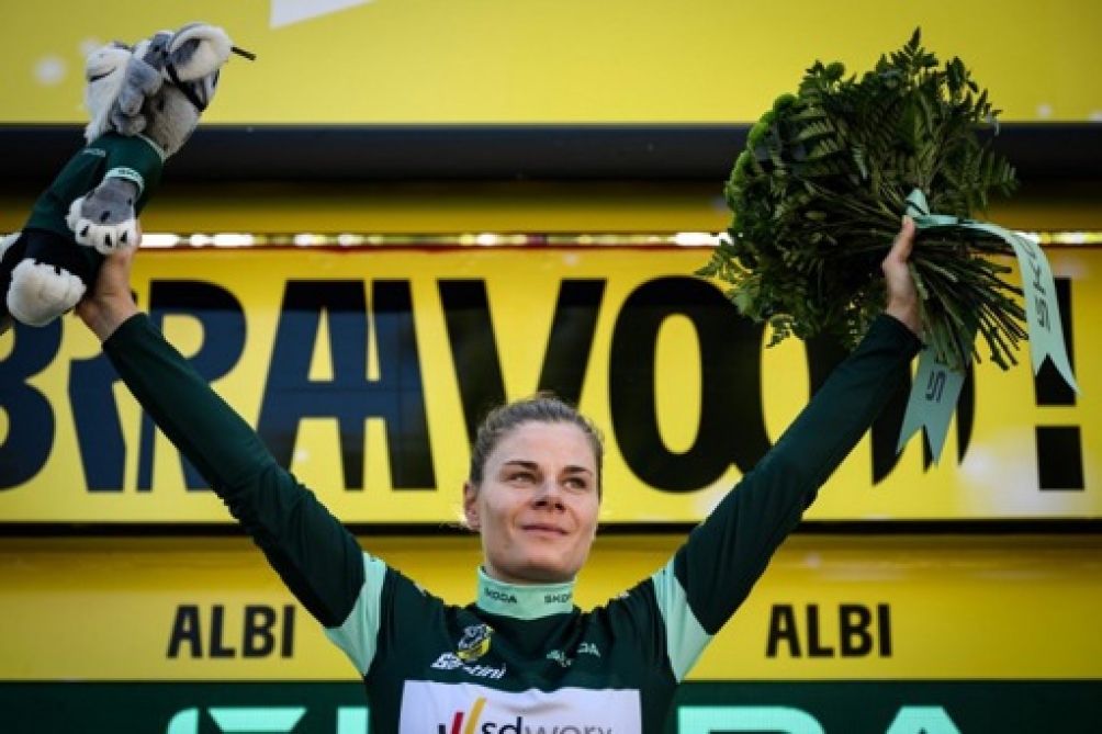 Lotte Kopecky s'assure mathématiquement le maillot vert du classement ...