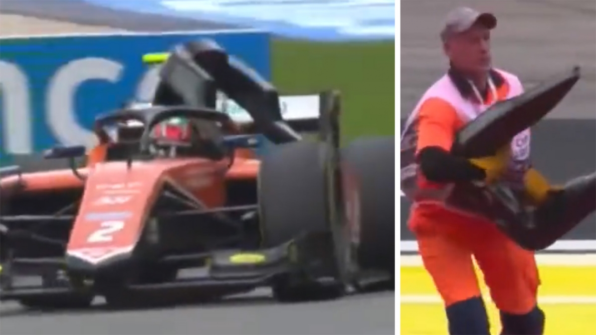 Scène lunaire à Spa-Francorchamps: un pilote de F2 perd son repose-tête ...