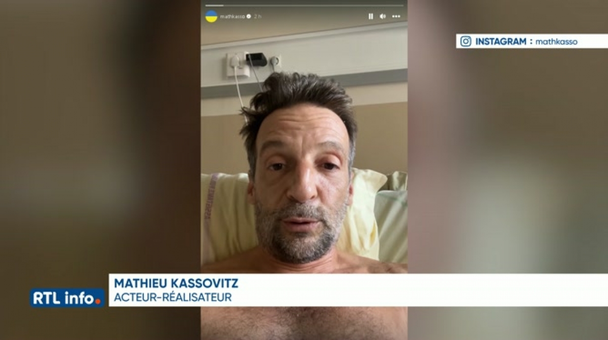 L'acteur Mathieu Kassovitz va mieux après son accident de moto | RTL Info