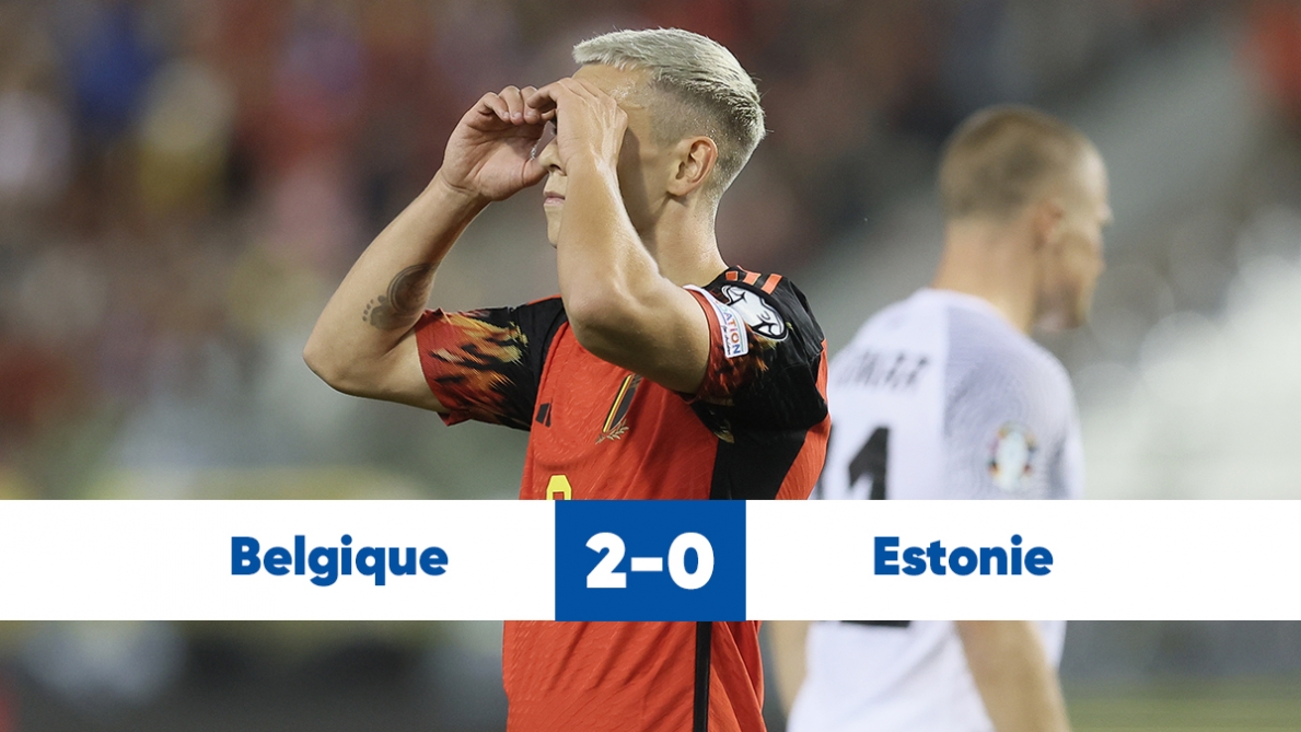 Belgique-Estonie EN DIRECT: Doku frôle le 3-0 | RTL Info