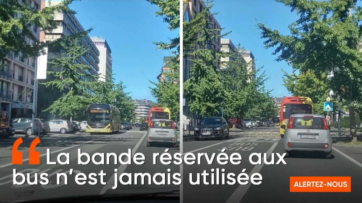 "Je trouve ça aberrant": à Jambes, cette nouvelle bande réservée au bus ...