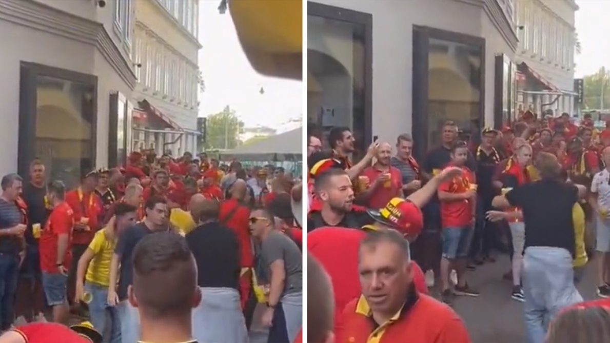Les supporters des Diables Rouges mettent le feu dans les rues de ...