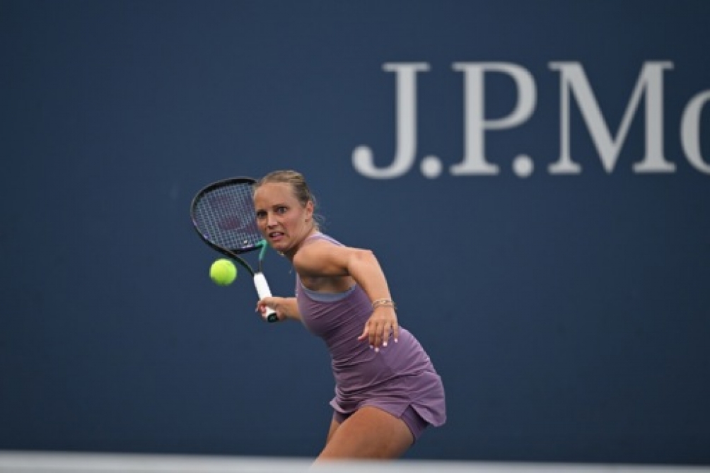 Kimberley Zimmermann éliminée au premier tour du double dames | RTL Info