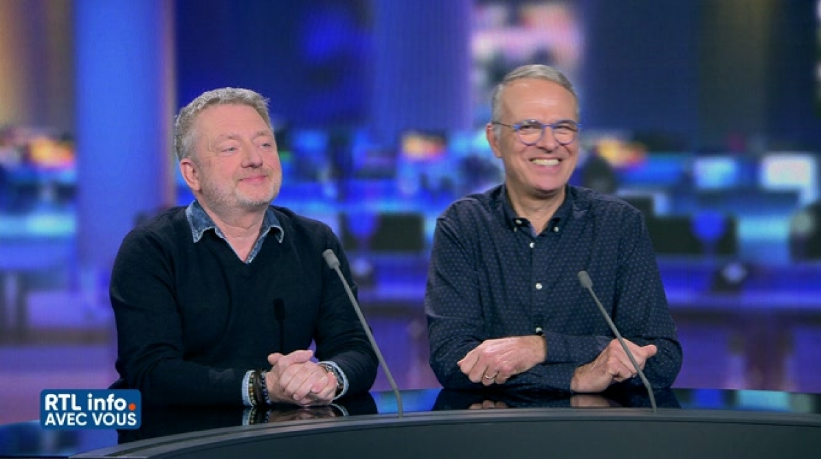 Olivier Leborgne et Jacques van den Biggelaar dans le RTL info Avec ...