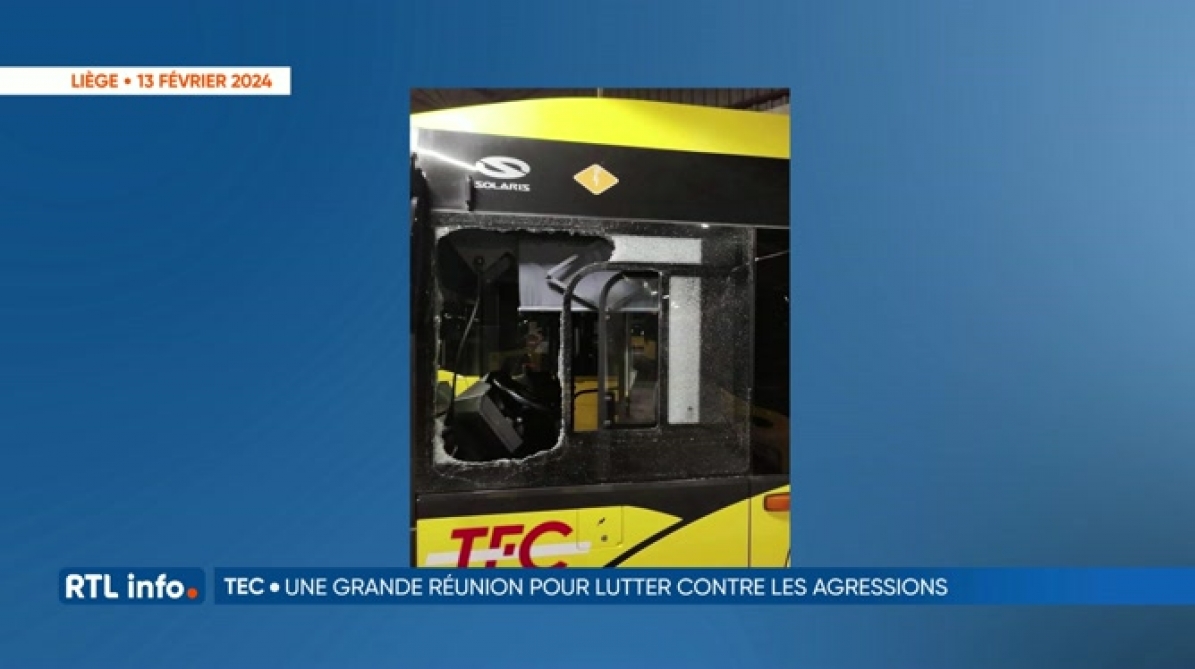 Nouvelle agression contre un bus TEC à Liège | RTL Info