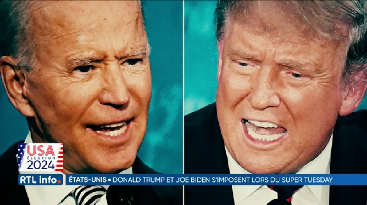 Super Tuesday: Donald Trump et Joe Biden raflent la mise | RTL Info