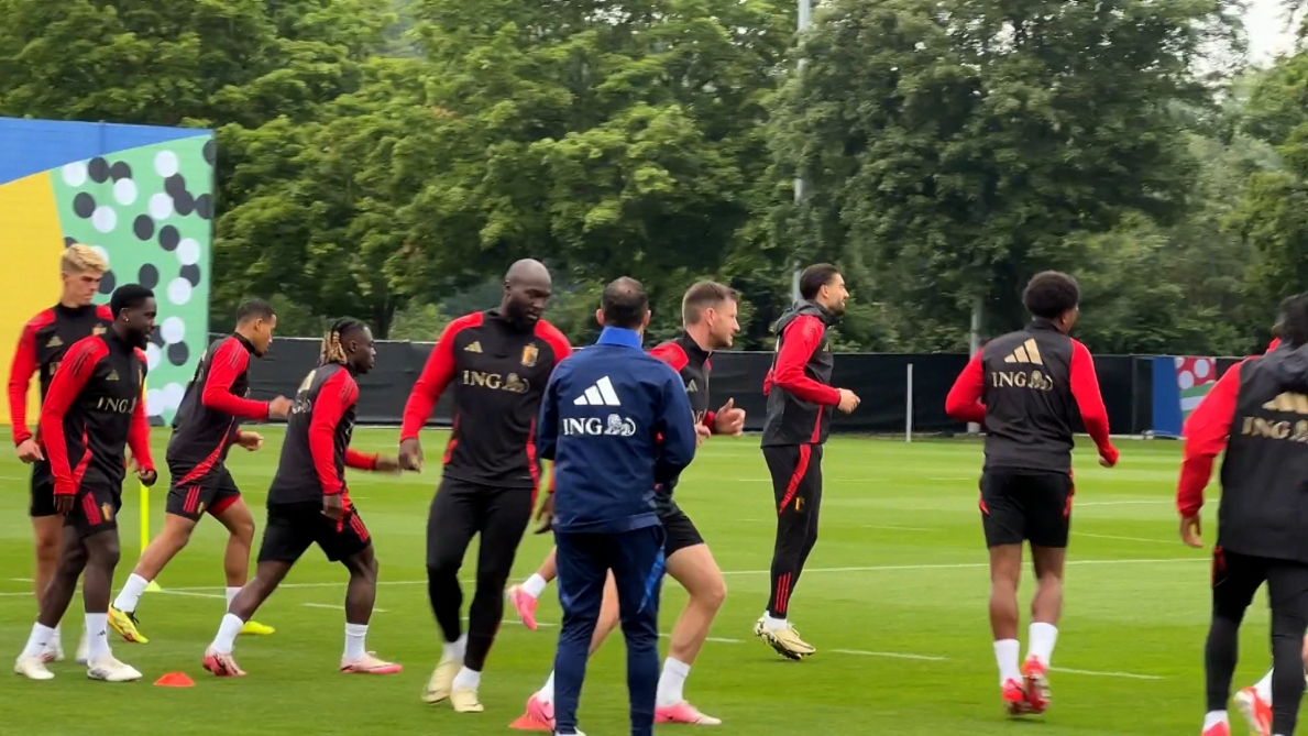 Euro 2024: les Diables Rouges sont à l'entrainement, un seul joueur ...