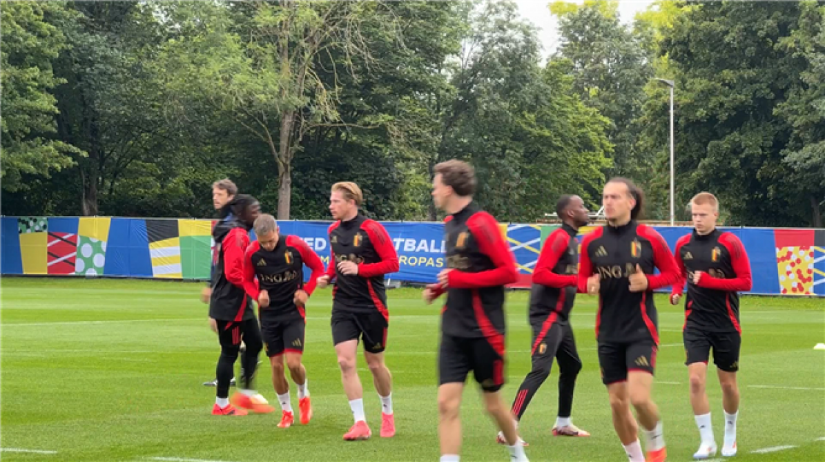 Euro 2024: Les Diables Rouges sont à l'entraînement et prennent leurs ...