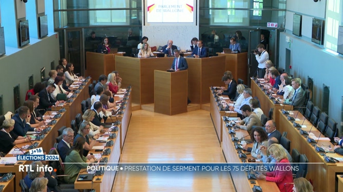 Elections 2024: installation du nouveau Parlement de Wallonie | RTL Info
