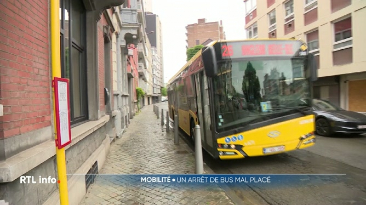 Un nouvel arrêt de bus TEC à Liège mène la vie dure à une habitante | RTL Info