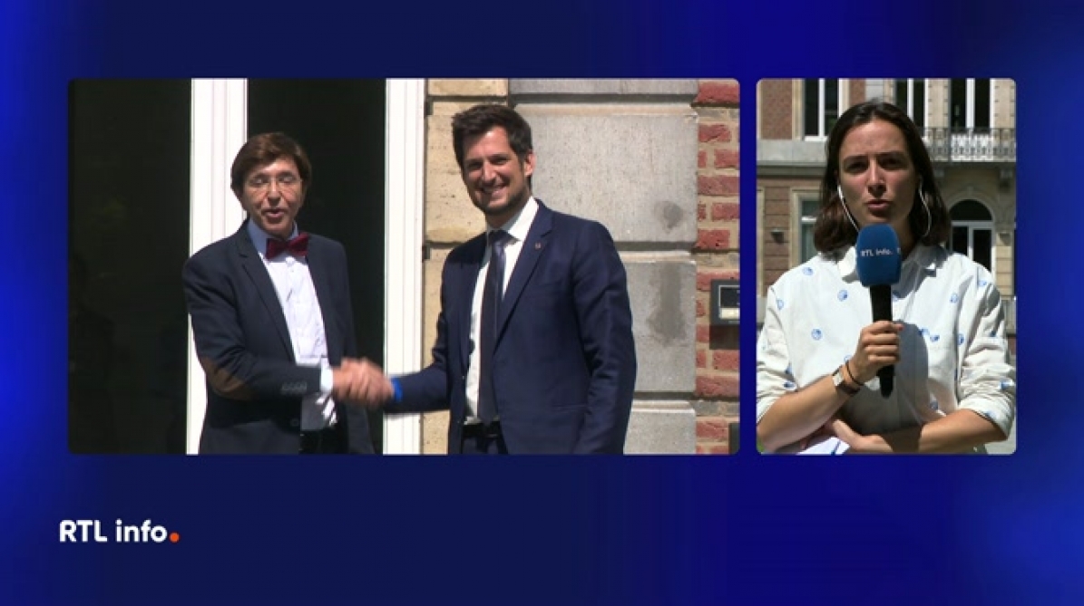 Gouvernement wallon: passation de pouvoir entre Elio Di Rupo et Adrien ...