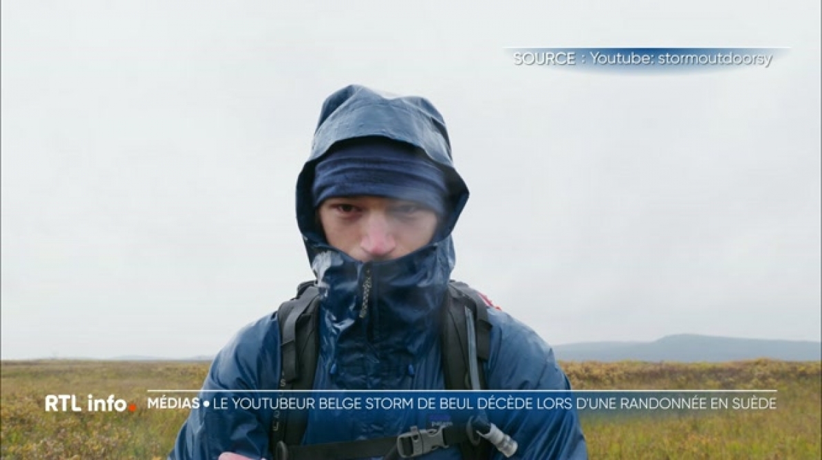 Décès du youtubeur belge Storm De Beul dans une tempête de neige | RTL Info