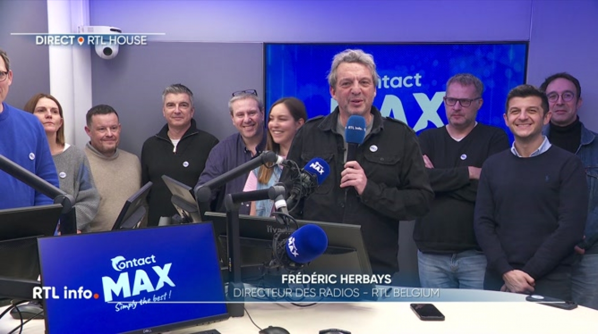 Présentation et lancement de "Radio Contact Max" par Frédéric Herbay | RTL Info