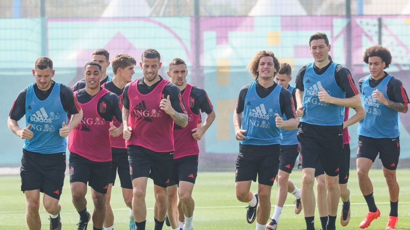 Les Diables Rouges à leur premier entraînement au Qatar: deux joueurs ...