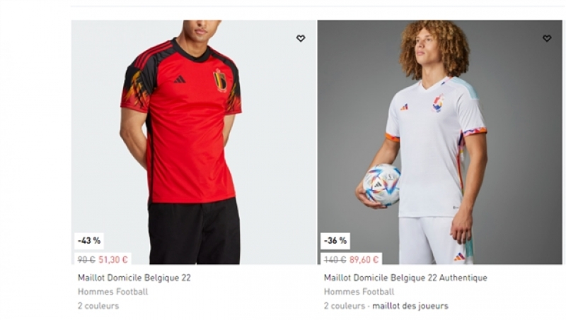 Après l'élimination, les soldes: le prix du maillot des Diables Rouges ...